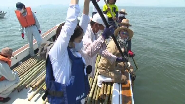 2500本のササと竹で目指す「宝の海」再生 “一石三鳥”の取り組みに期待高まる【佐賀発】｜FNNプライムオンライン