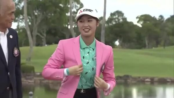 女子ゴルフ「山陽新聞レディースカップ」吉澤柚月選手がツアー初優勝【岡山】｜FNNプライムオンライン