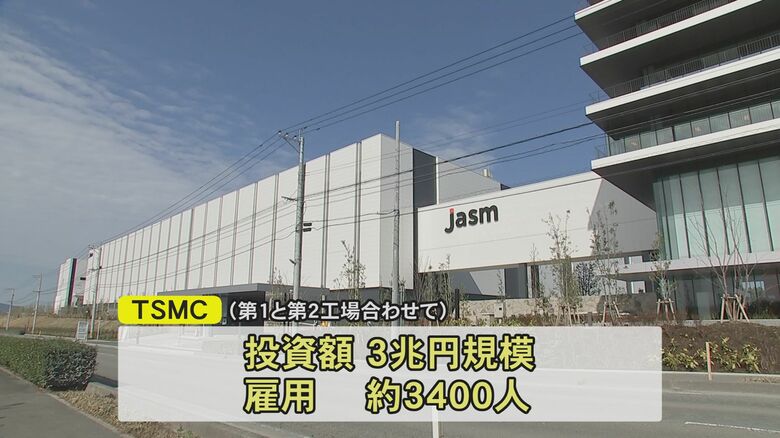 TSMC第2工場の敷地面積は東京ドーム7個分 台湾から約500人が勤務し環境対策にも取り組む計画｜FNNプライムオンライン