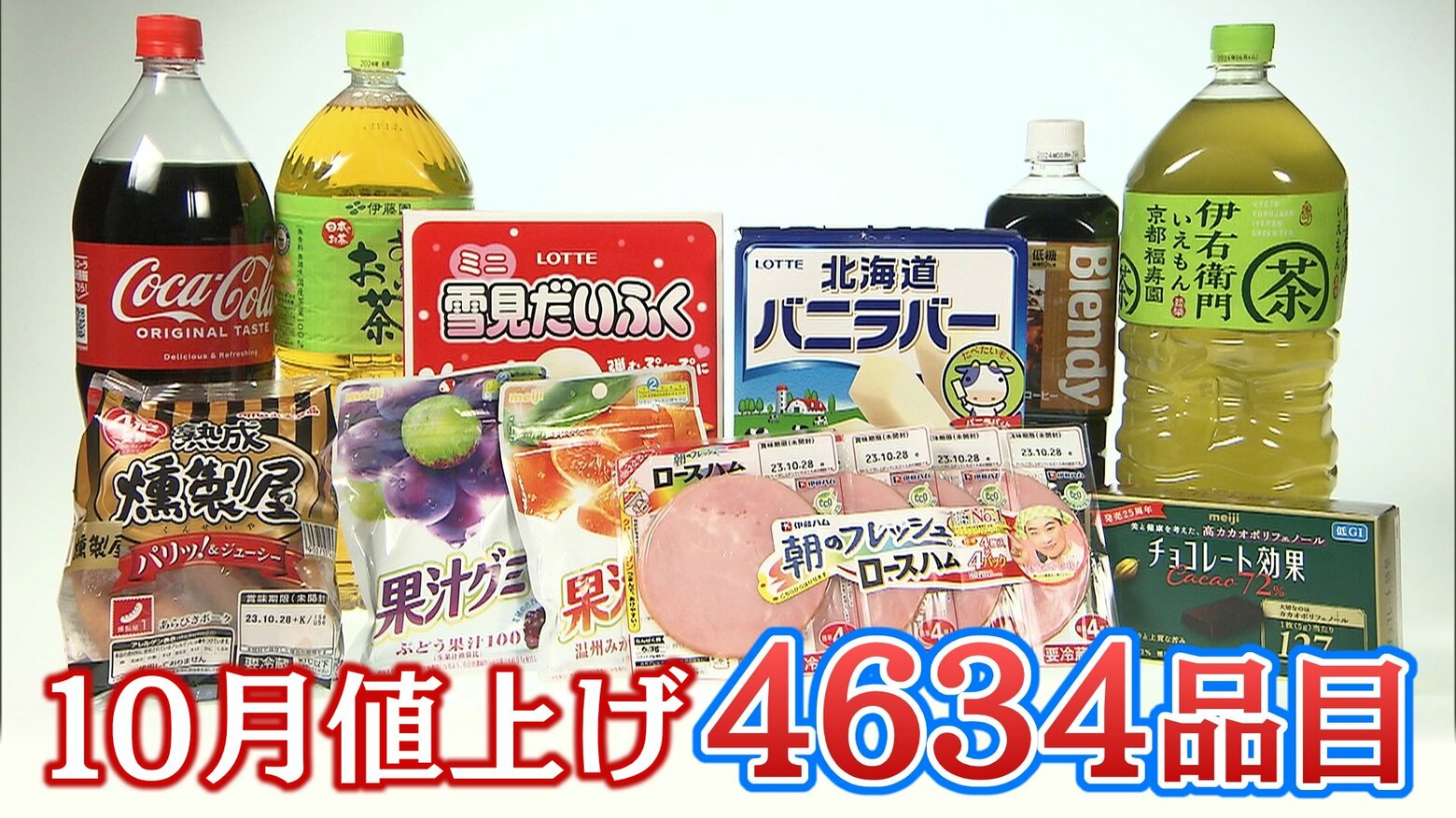 止まらない値上げラッシュ 品目数はバブル崩壊以降で最大級に 財布の紐は堅くなる一方に｜FNNプライムオンライン