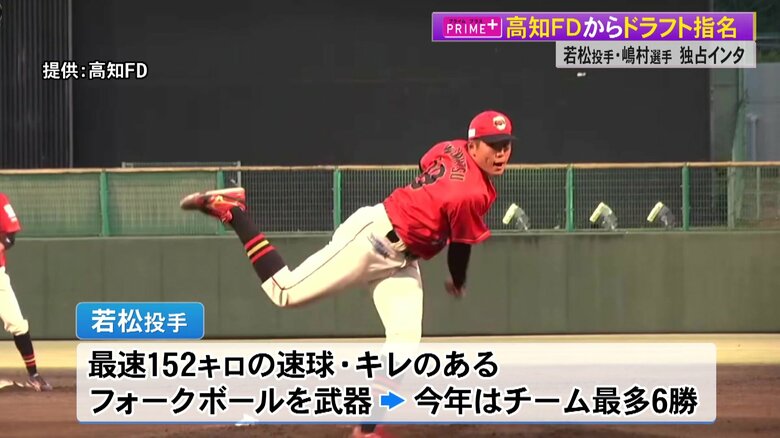 DeNA・阪神がドラフト指名 若松尚輝投手と嶋村麟士朗選手の素顔に迫る独占インタビュー 高知FDからプロに挑戦｜FNNプライムオンライン
