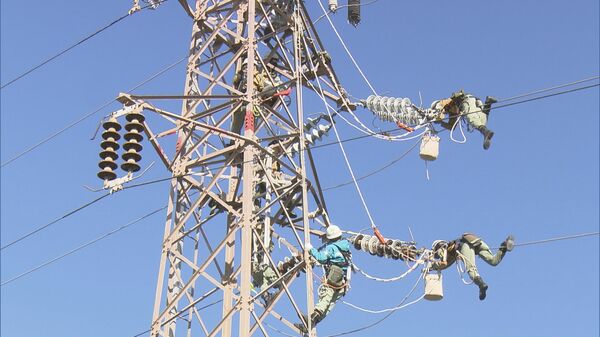 高さ20mで重さ15kgの装備つけ…電力会社の新入社員たちが高所作業の研修 初めての高さで「頭真っ白に」｜FNNプライムオンライン