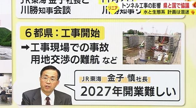 「JRと県の合意なしにトンネル掘削は･･･」リニア新幹線 2027年開業は困難か 【静岡発】｜FNNプライムオンライン