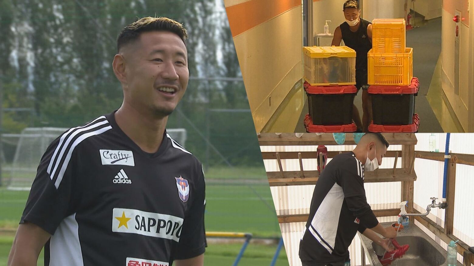 スパイクが好き過ぎて用具係に チームを足元から支えるスタッフに密着 選手と目指すJ1昇格【新潟発】｜FNNプライムオンライン