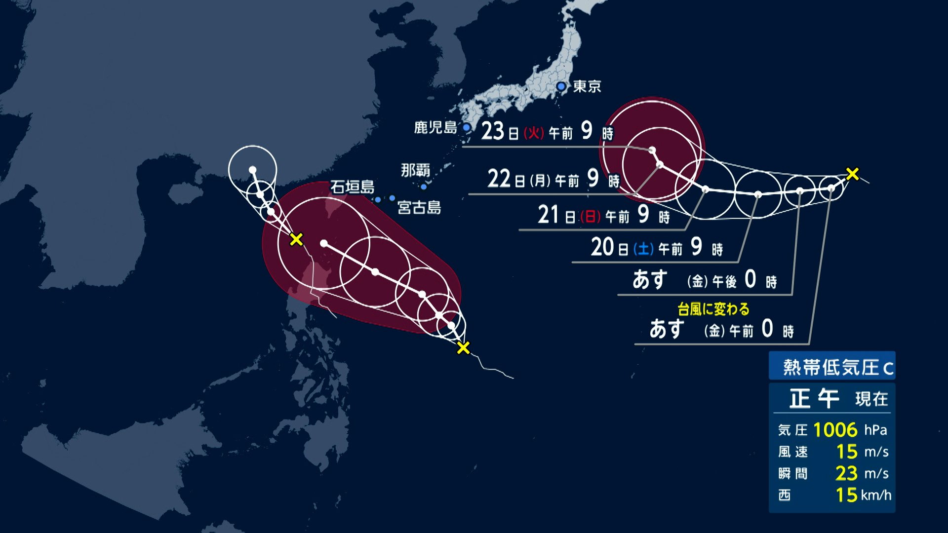 日本周辺で「トリプル台風」発生へ…“台風のたまご”「熱帯低気圧c」気になる進路予想が日本とヨーロッパで正反対？（FNNプライムオンライン）｜dメニューニュース（NTTドコモ）