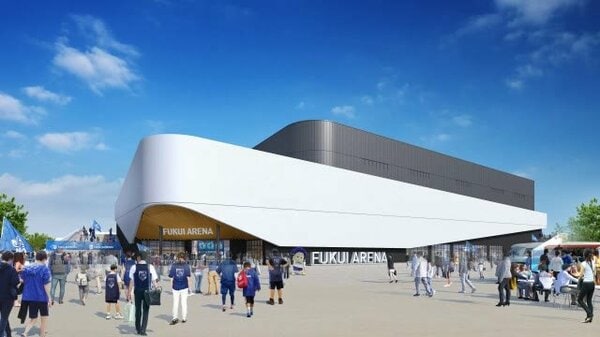 福井アリーナ事業計画を発表 総事業費150億円 うち60億円を国・県・市が負担 メンテナンス含む296日の年間利用を想定｜FNNプライムオンライン
