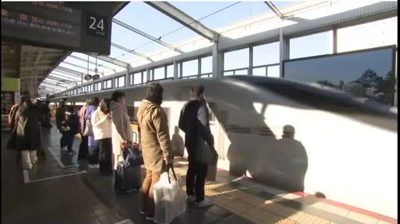 【速報】JR西日本 年末年始の利用状況発表 前年度比110％～117％【岡山】｜FNNプライムオンライン