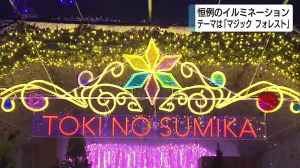テーマは「マジック フォレスト」恒例！時之栖のイルミネーション点灯開始 550万球の光が織りなす幻想的な世界｜FNNプライムオンライン