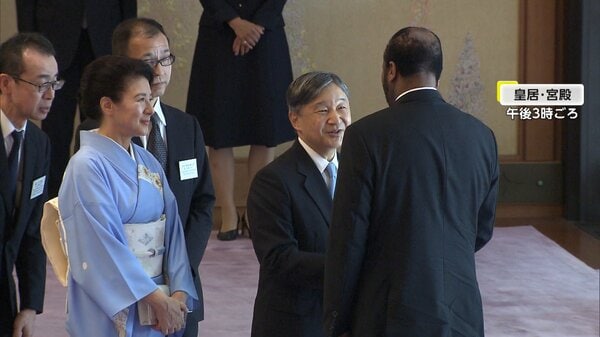 愛子さま佳子さまも振袖で歓談…天皇皇后両陛下がアフリカ首脳招き宮中茶会「TICAD」に伴う茶会は6年ぶり｜FNNプライムオンライン