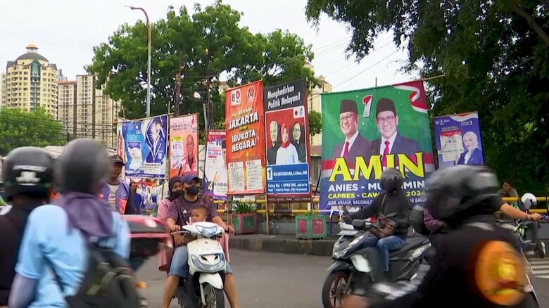 有権者は2億人あまり…インドネシアで“世界最大の直接選挙”始まる 14日に即日開票へ｜FNNプライムオンライン