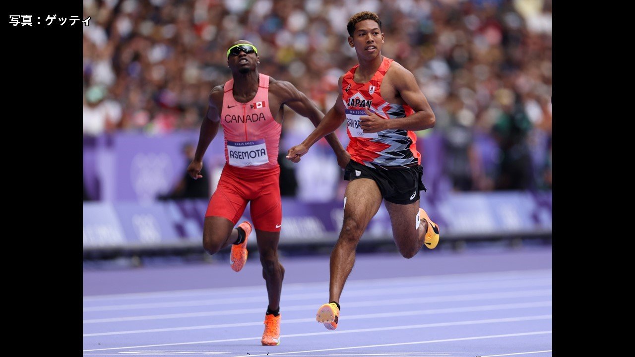 【速報】サニブラウンが全体8位で準決勝進出 “五輪史上最速”の10秒02 坂井隆一郎・東田旺洋は予選敗退【パリ五輪陸上男子100m予選】｜FNNプライムオンライン