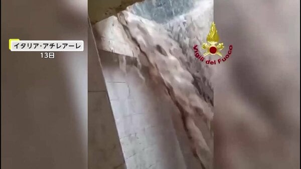 イタリア・シチリア島で大規模洪水…複数台の車が海に流され庭が滝のように スペインのリゾート地でも再び大雨 竜巻も｜FNNプライムオンライン