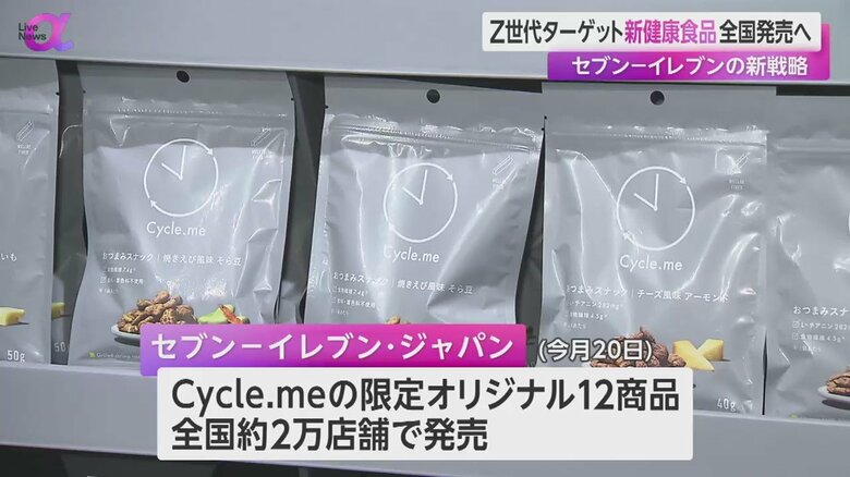 【セブン－イレブン新戦略】Z世代に人気「Cycle.me」とコラボ ”時間栄養学に着目”新健康食品 全国販売へ｜FNNプライムオンライン